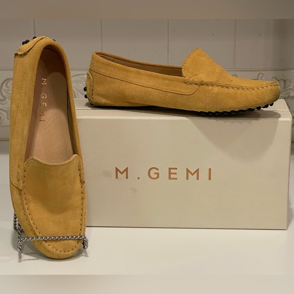 M. Gemi | Shoes | M Gemi The Felize Suede Loafers Size 365 Canary ...